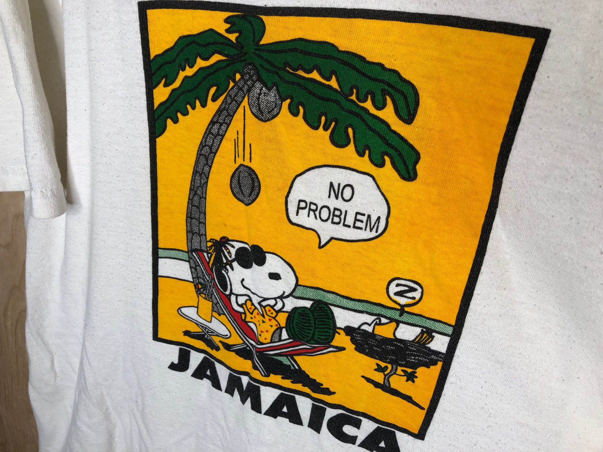 1990’s Snoopy in Jamaica “No Problem” - Large – Ol' Shirty Bastard